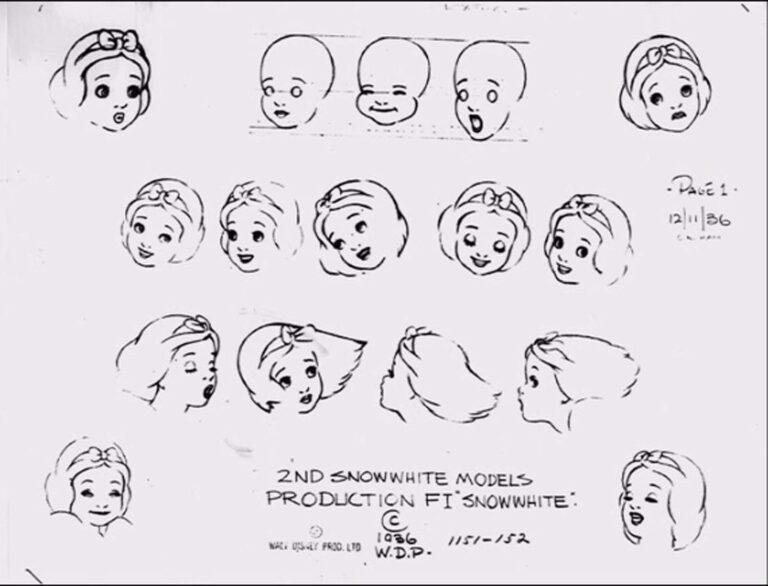 Model Sheets - Snow White Museum