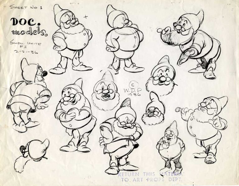 Model Sheets - Snow White Museum