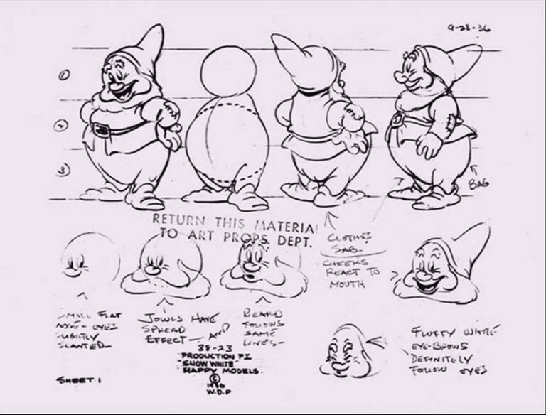 Model Sheets - Snow White Museum