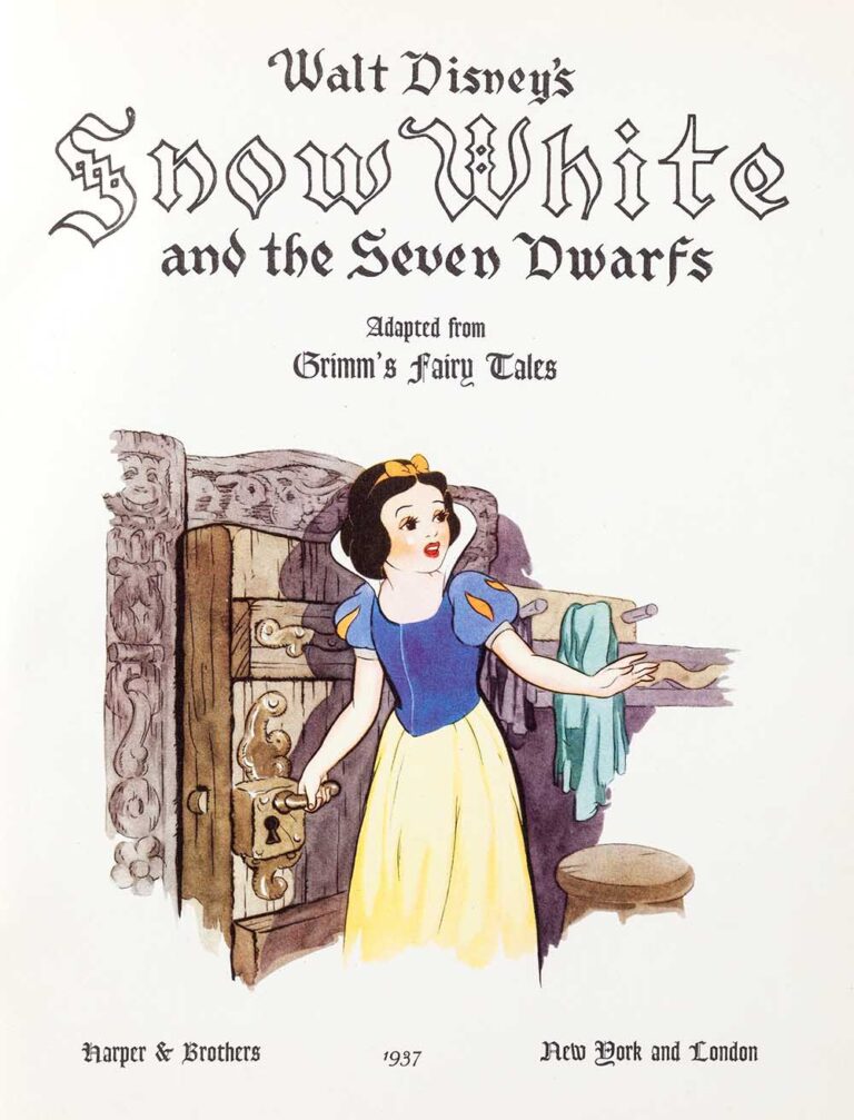 Harpers & Brothers’s “Complete Story of Walt Disney’s Snow White and ...