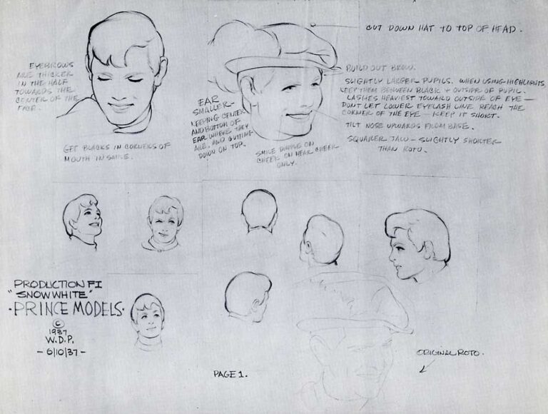 Model Sheets - Snow White Museum