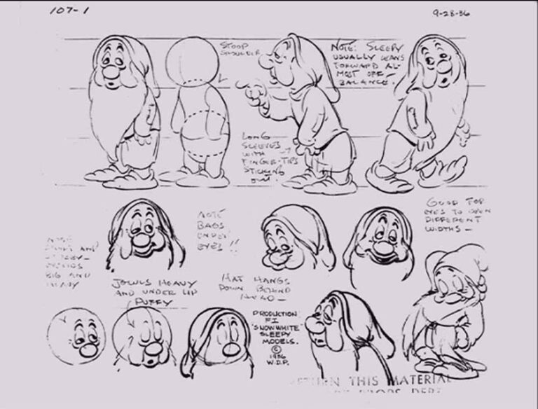 Model Sheets - Snow White Museum