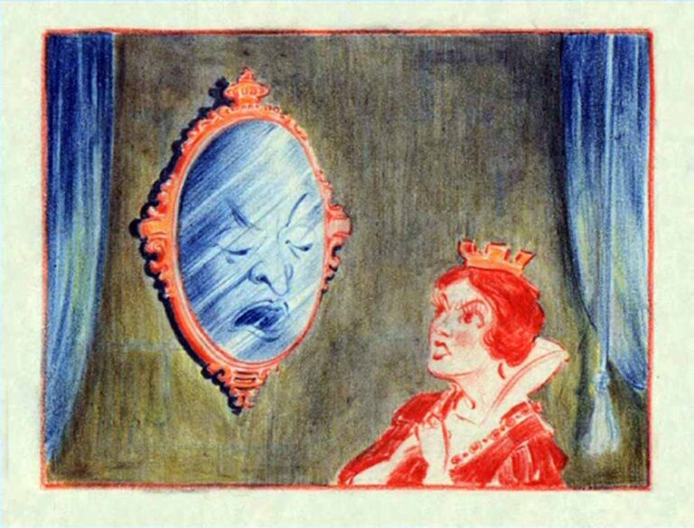 Sequence 1B – First Queen and Mirror Sequence - Snow White Museum